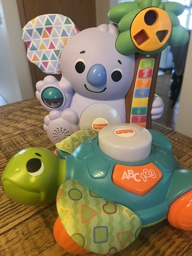 Fisher Price Linkimals-Lot of 2-Koala Bear And Turtle - All Tested And ...