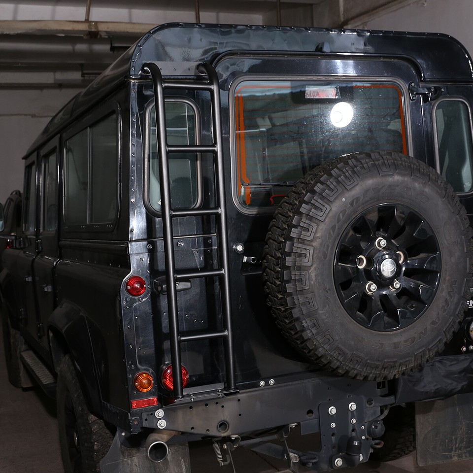 Aluminum Car trunk Rear Tail Door Ladder Climbing For Defender L316 ...