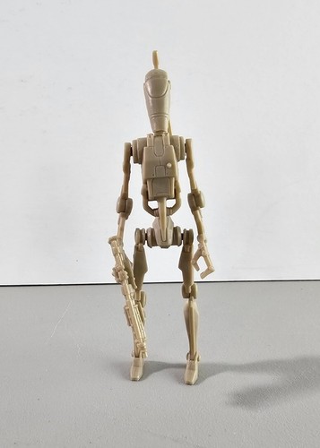 Star Wars Prototype Battle Droid Figure Unpainted Tan Blaster Vintage ...