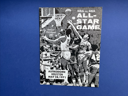 ABA vs NBA All Star Game Program 5/28/71 at Astrodome | eBay