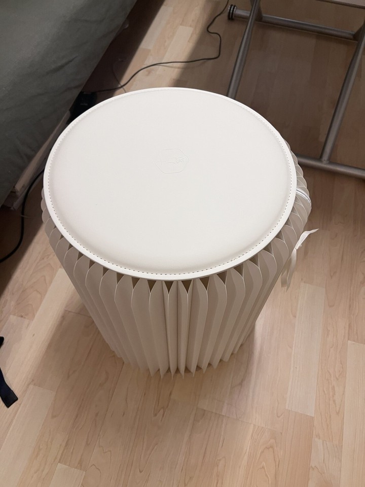 52cm Height Creative Paper Stool Chair White Folding Portable Home ...