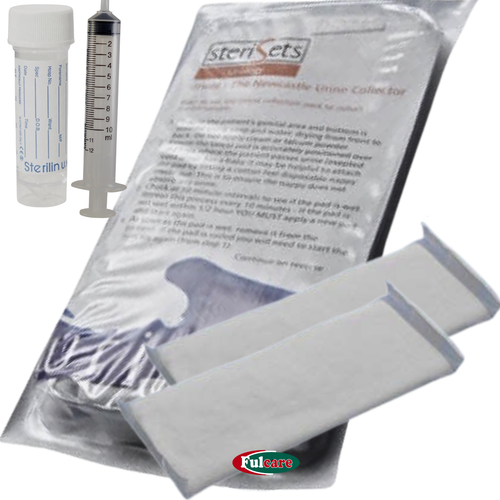 10x Newcastle Urine Collection Sample Specimen Container 2 Pads Syringe ...