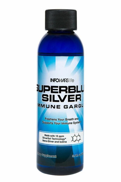 Infowars Life Superblue Silver Immune Gargle (16oz Bottle) for sale ...