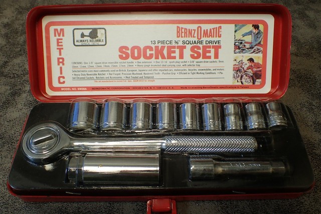 SM38A BernzOmatic 13 pc 3/8" SQ DR Socket Set w/Ratchet Handle Ext ...