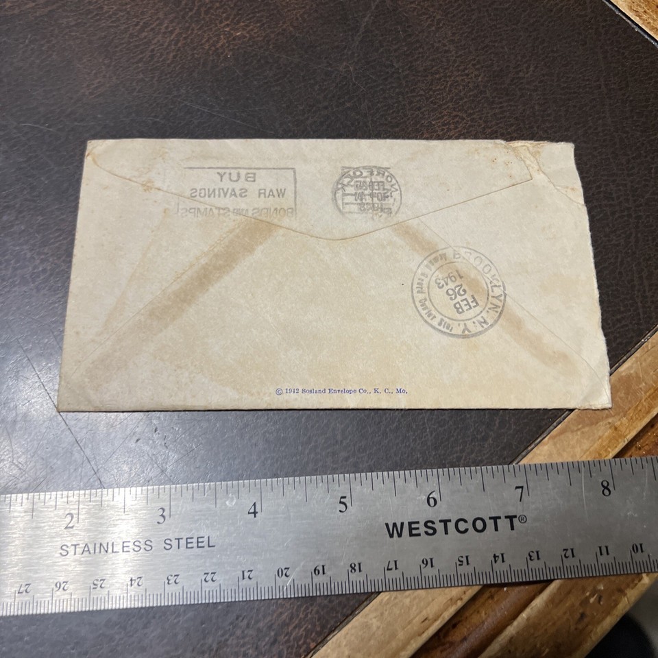 Vntg WW2 1943 Era Little Creek Va C V Victory Envelope | eBay