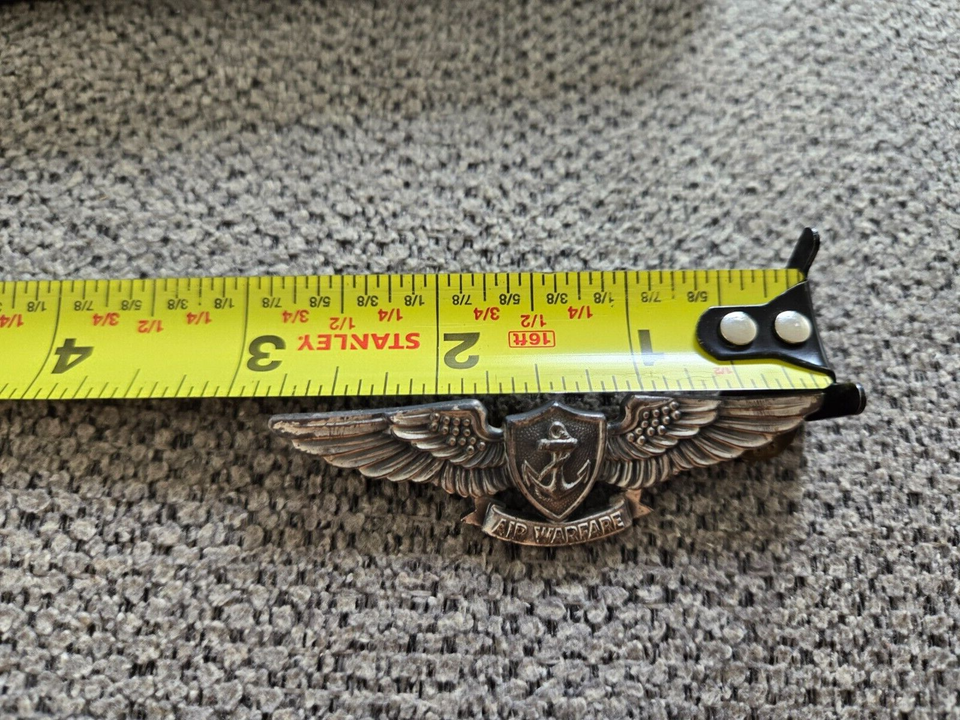 Vintage Military Lapel Pin US United States Navy AIR WARFARE Metal ...
