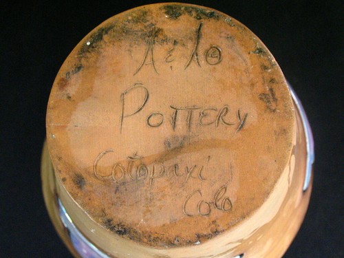 A&A Amita and Alan Pottery Cotopaxi Vase With Moon, Clouds and Stars | eBay