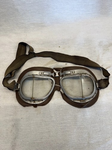 RAF WWII British Aviator Pilot Goggles Spitfire Hawker Hurricane ...
