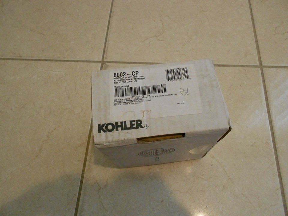KOHLER MODEL 8002-CP WATERTILE 54 NOZZLE SHOWER BODYSPRAY PLOISHED ...