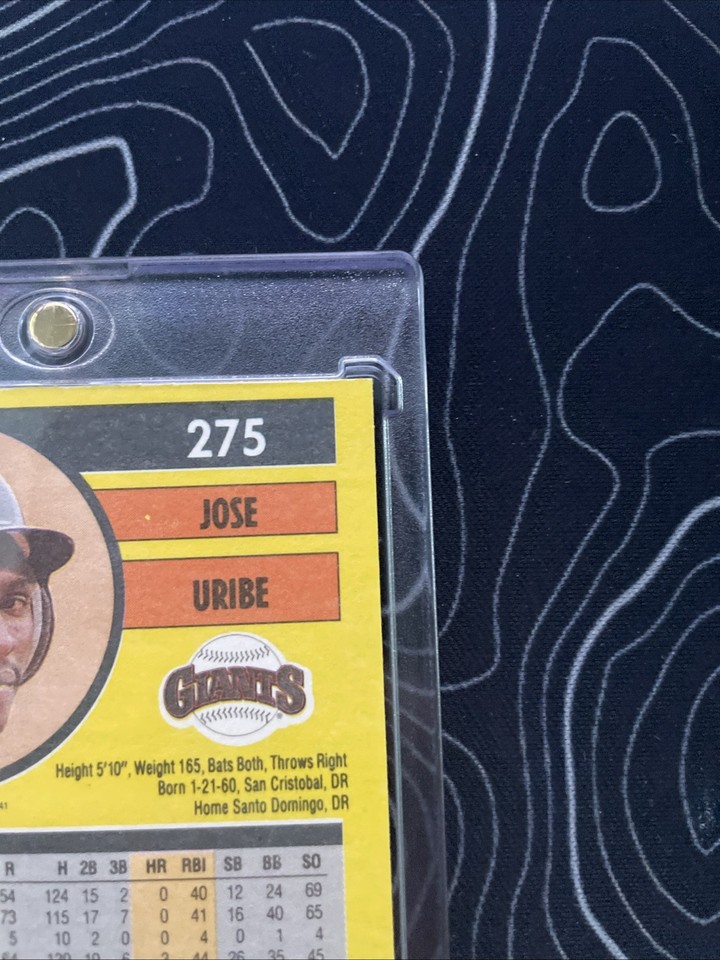 1991 Fleer Jose Uribe Error Card #275 Wrong DOB Rare MINT | eBay