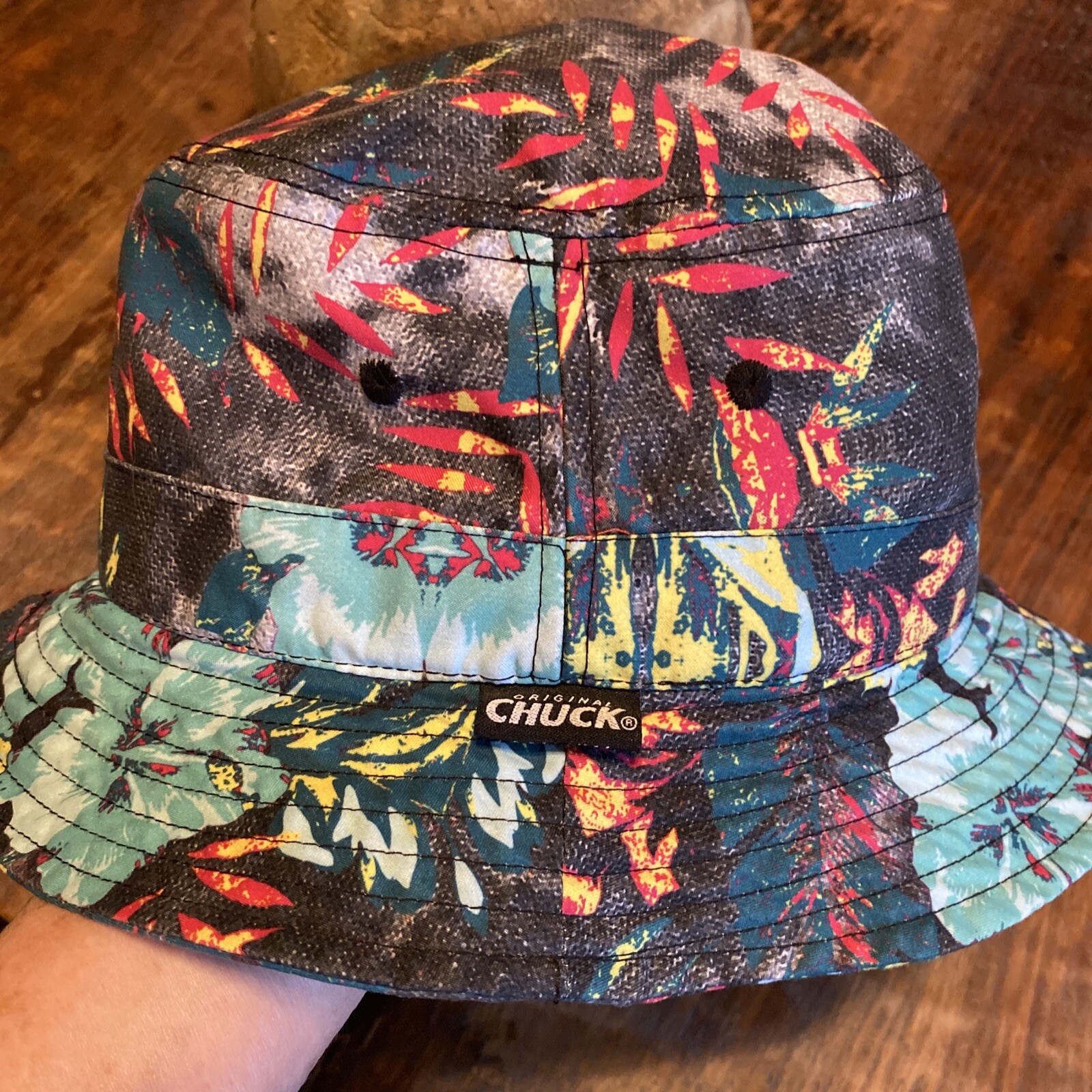 Original Chuck Bucket Style Cap Hat Tropical Look - Gem