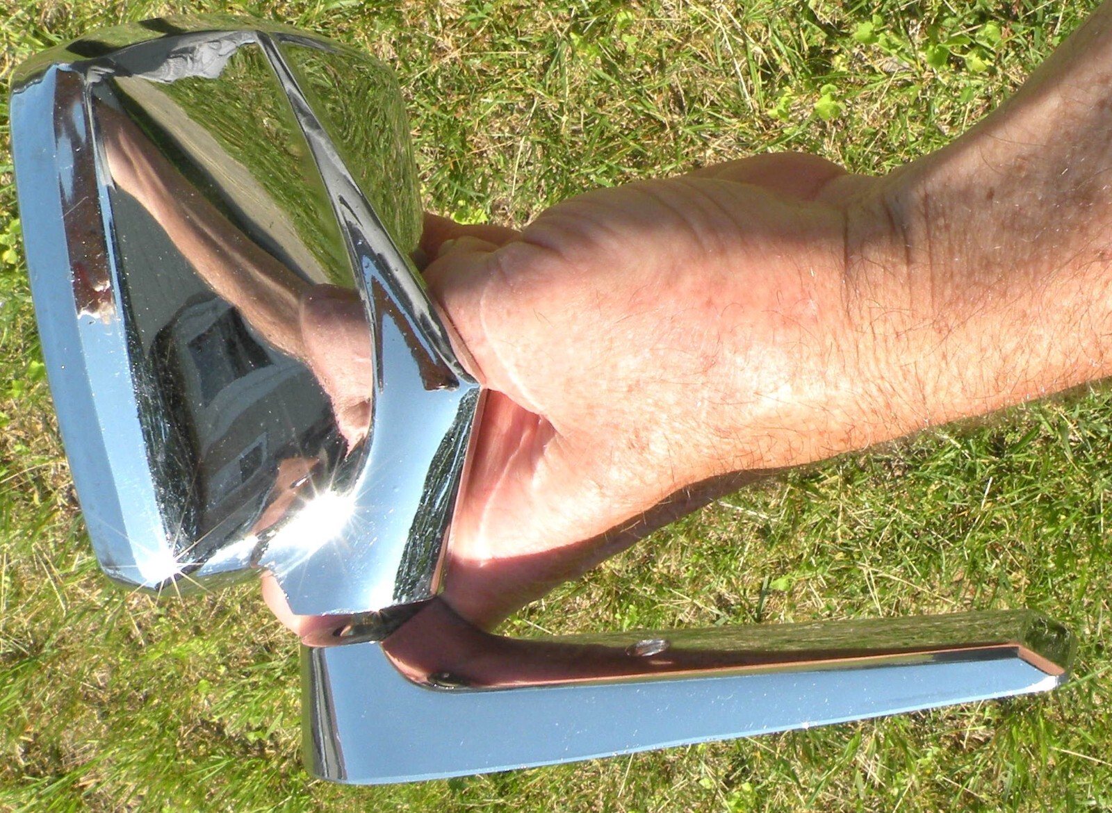 Vintage Chrome Roberk Square Rear View Side Mirror # 2570-2 | eBay