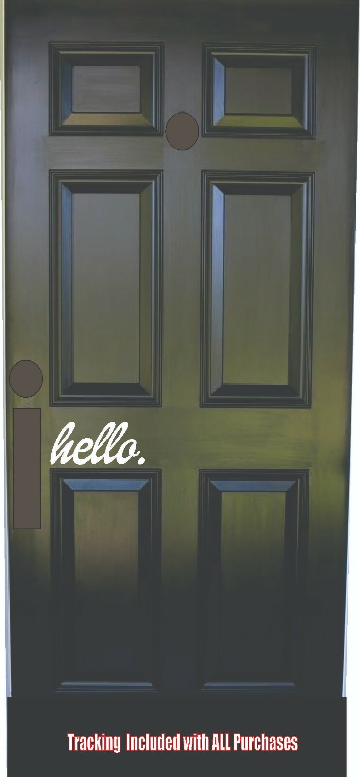 Hello Welcome Door Vinyl Decal Sticker Front Door Decal Decor Welcome ...