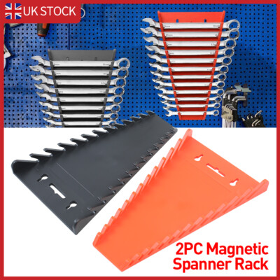2PCS Magnetic Spanner Rack 24 Piece Tool Storage Wrench Holder ...