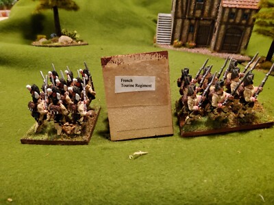 28mm painted AWI French regiment 45 figures wargame Blackpowder rules ...