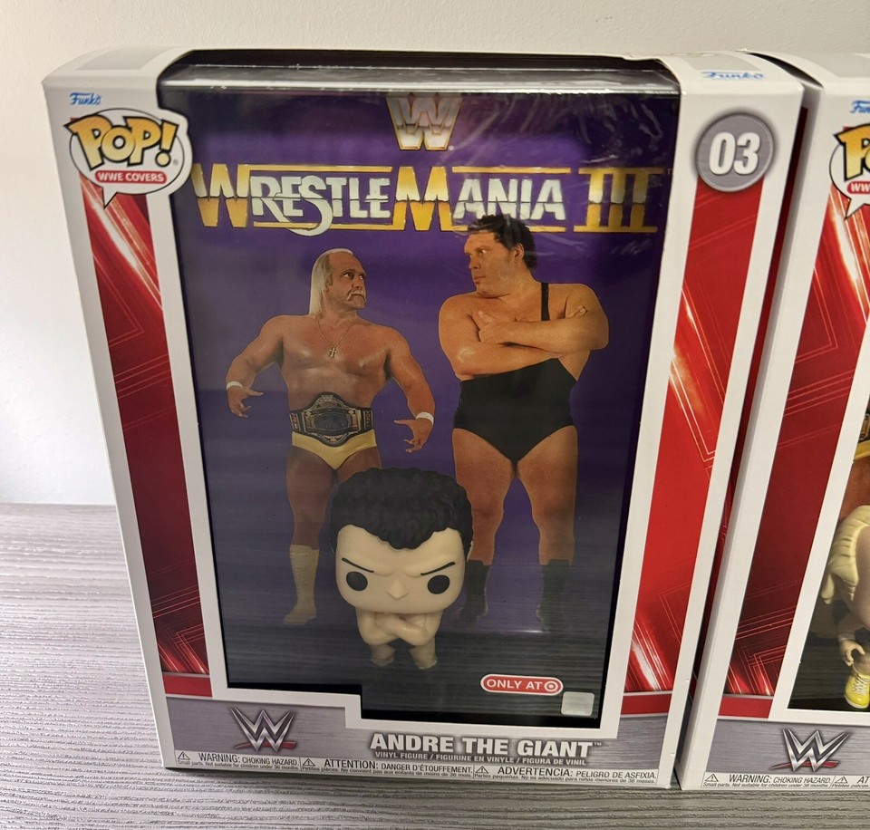 Funko POP! WWE Cover: Hulk vs Andre - Andre The Giant Hulk Hogan Vinyl ...