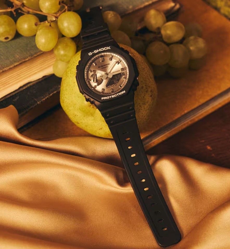 Casio G-Shock GA-2100GB-1A Gold Black Octagonal Analog Digital Men's ...