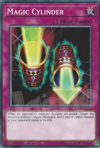 Yugioh - Magic Cylinder - 1st Edition NM - Plus Free Holographic Card ...
