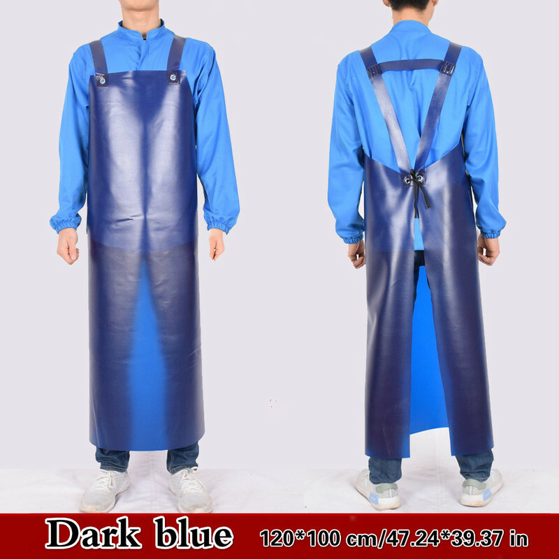 Unisex Heavy Duty Apron Butcher Industrial Kitchen Work Aprons Long ...