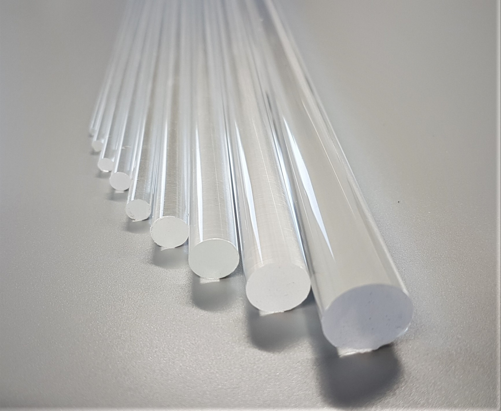 Plastic Rod Bar Round Acetal Acrylic Nylon PTFE 2mm to 30mm Dia ...