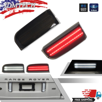 LED Rear Reverse Light Upgrade for Land Range Rover L322 Smoked Tinted ...