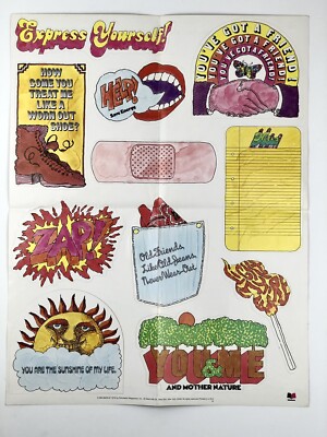 RARE 1979 Vintage DYNAMITE MAGAZINE Poster of GIANT STICKERS From ...