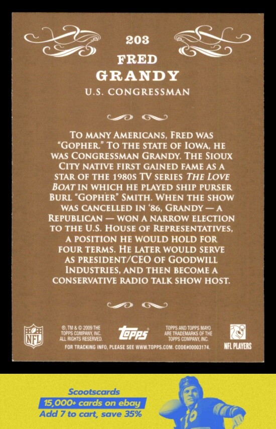 2009 Topps Mayo Fred Grandy #203 | eBay