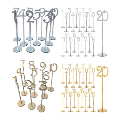 Table numbers Wooden table number holder for catering | eBay