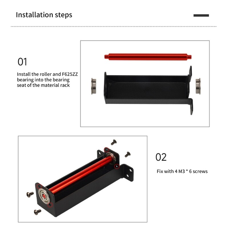 3D Printer Parts Upgraded Filaments Rack Spool Bracket Holder for FDM ...