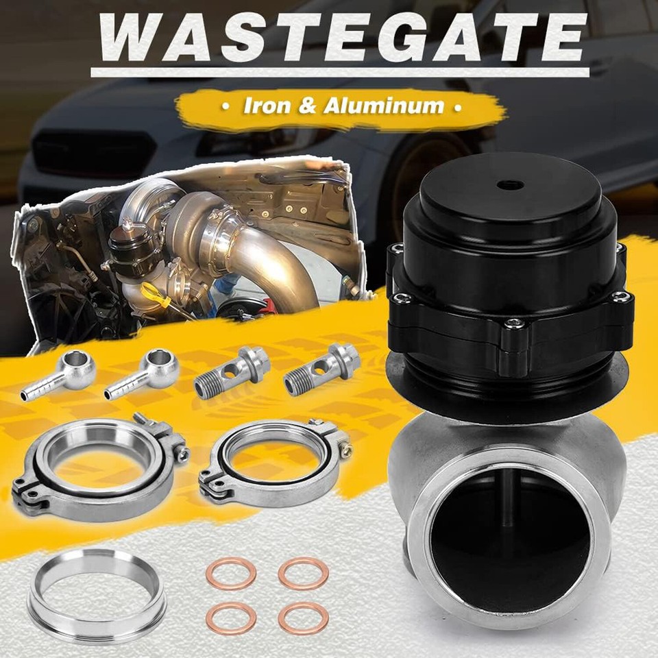 Universal 60MM Vband Flange Clamp Wastegate EWG Waste Gate 10 & 18 PSI ...