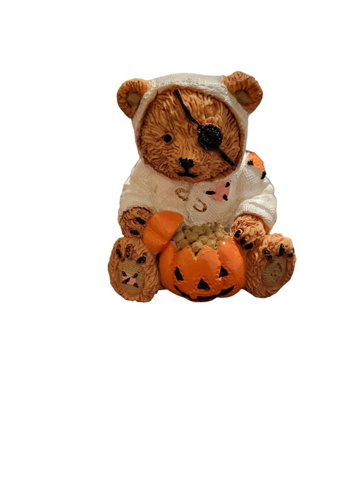 (3) Halloween Vintage Resin Bears Handpainted 3" Tall Figurines | eBay