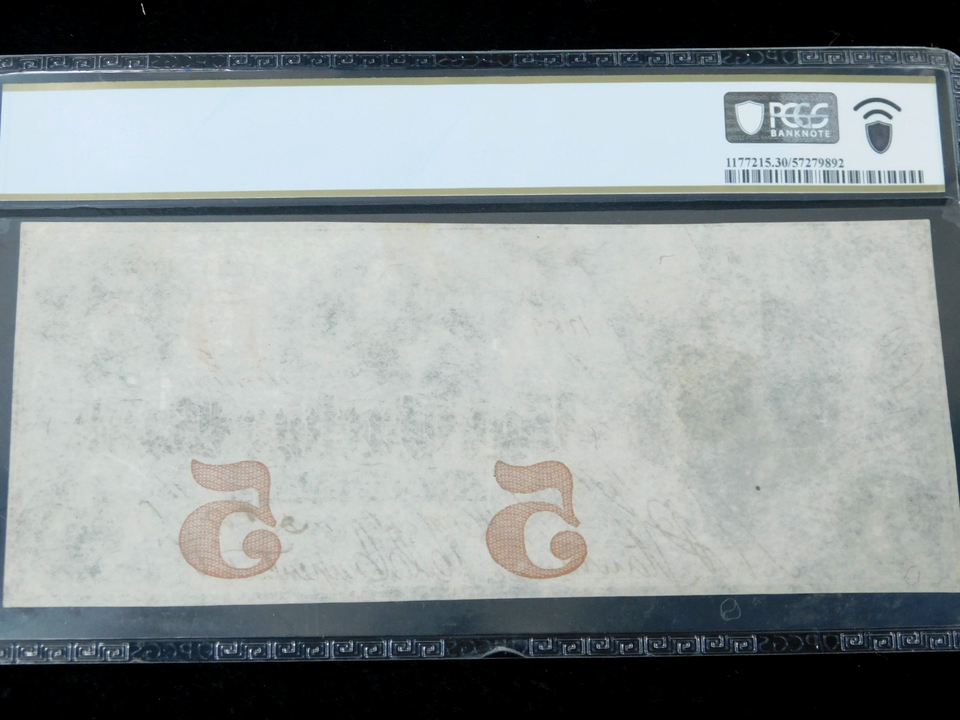 1861 $5 Egg harbor Bank New Jersey Obsolete Paper Currency - PCGS 30 | eBay