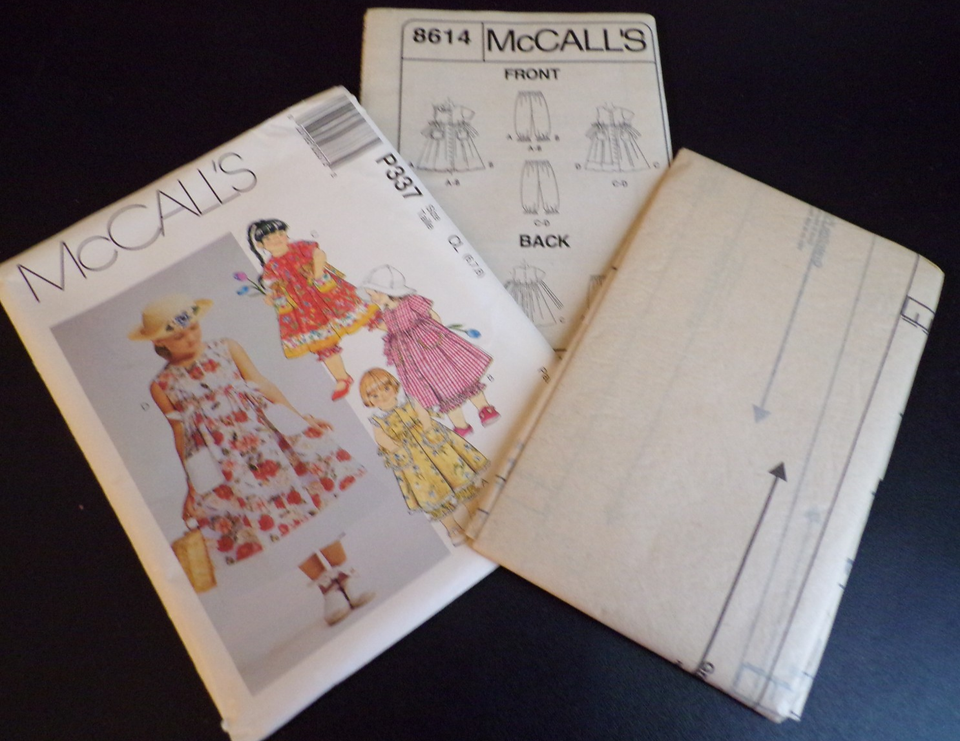 McCall's Sewing Pattern 8614 Girls Dress Pantaloons Party Easter Sizes ...