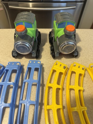 Little Tikes Tumble Train Lot 2 Locomotives, 18 Pc Track NO BOX NO ...