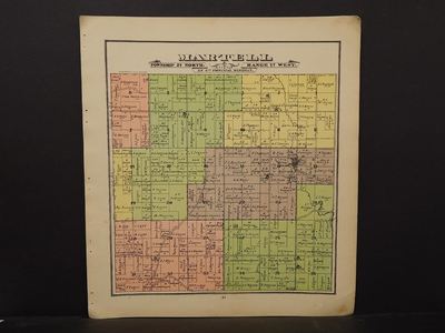 Wisconsin Pierce County Map Martell Township 1895 J11#75 | eBay
