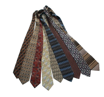 Lot Of 9 Vintage Men's Ties 80s 90s Various Colors/Patterns Silk/Poly ...