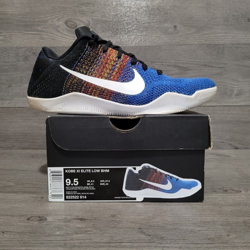 Nike Kobe 11 XI Elite Low BHM Mens Size 9.5 822522-914 Black History ...