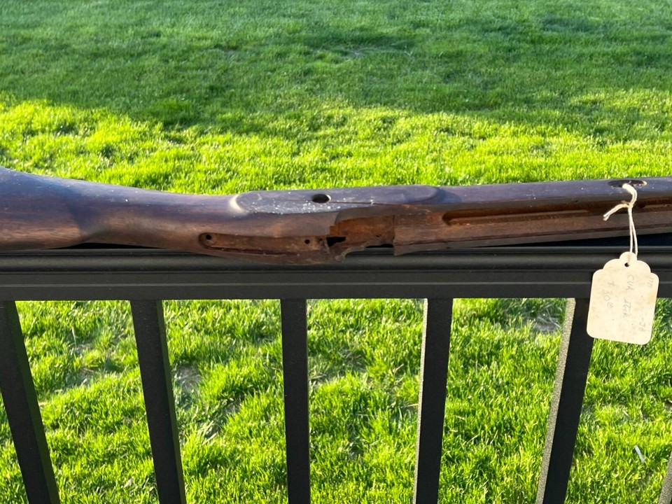 Solid Wood CVA Rifle Stock Musket Side Lock Muzzle Loader approx 21 ...