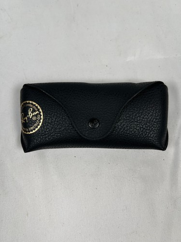 Ray Ban Sunglass Holder Black Flip Top Case Soft Liner w/ Cleaning ...