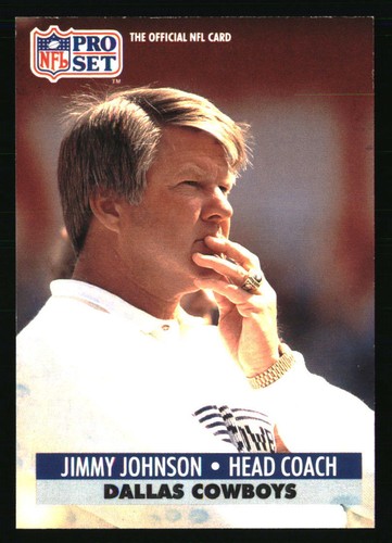 Jimmy Johnson 1991 Pro Set FACT Mobil #135 FOOTBALL Card | eBay