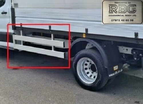 Ford Transit double cab crash rails. Side guards with corner pillars ...