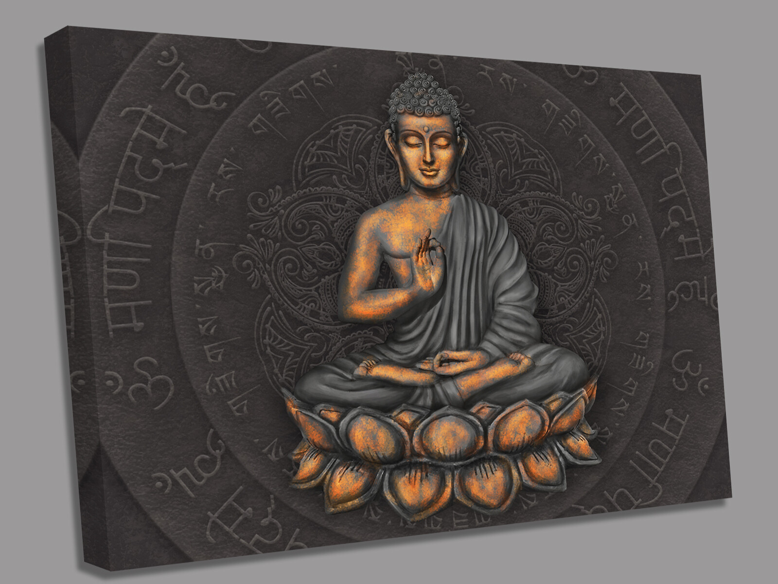 Buddha OK Canvas Wall Art Picture Print | eBay UK