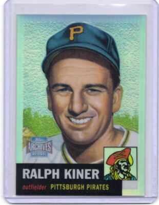 2001 Topps Archives Reserve RALPH KINER Reprint Refractor Pittsburgh ...