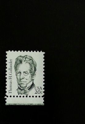 1983 20c Thomas H. Gallaudet, Deaf Scott 1861 Mint F/VF NH | eBay