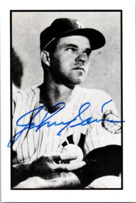 Johnny Sain signed Baseball Card (New York Yankees) 1983 1953 Bowman ...