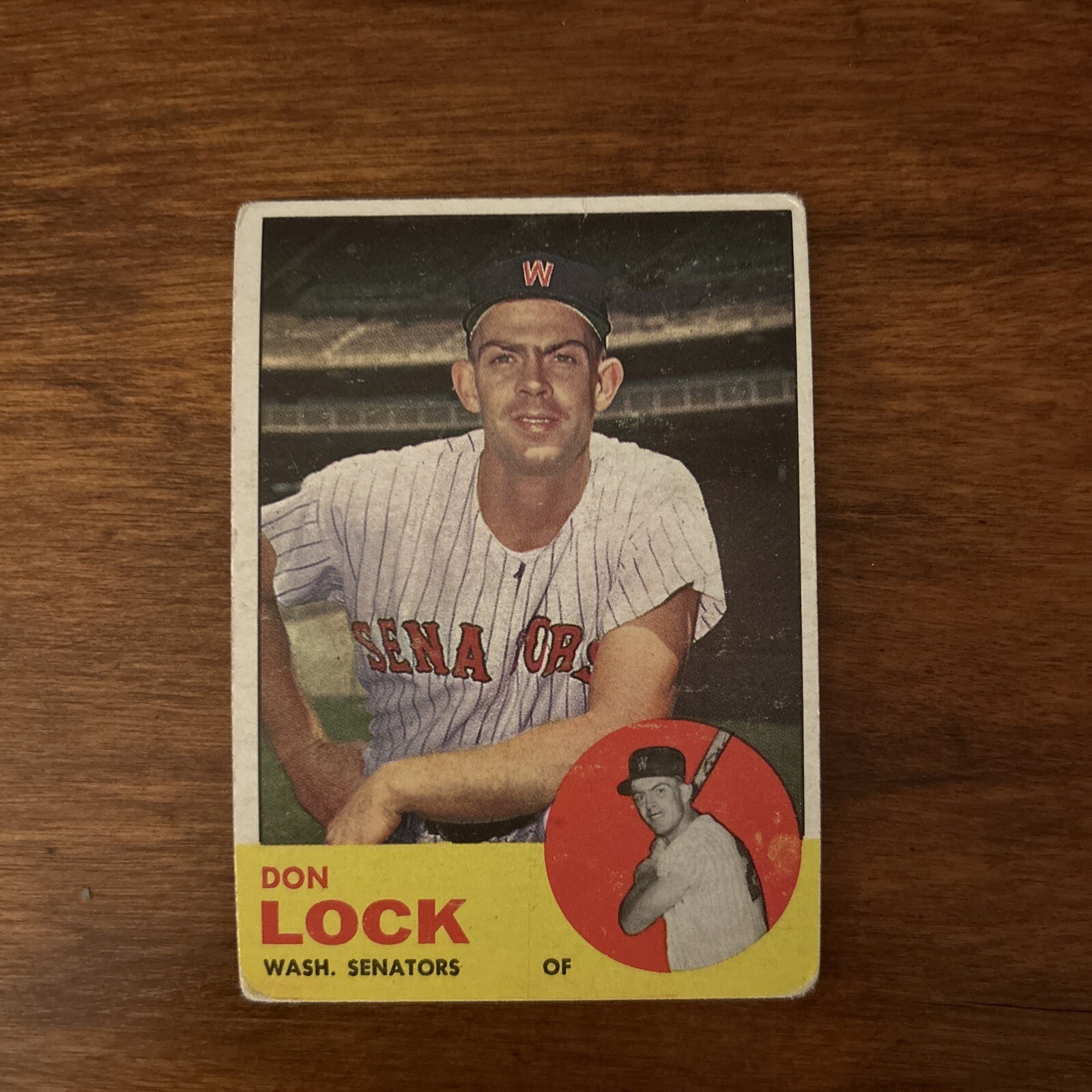 1963 Topps Baseball Don Lock Washington Senators Card #47 | eBay