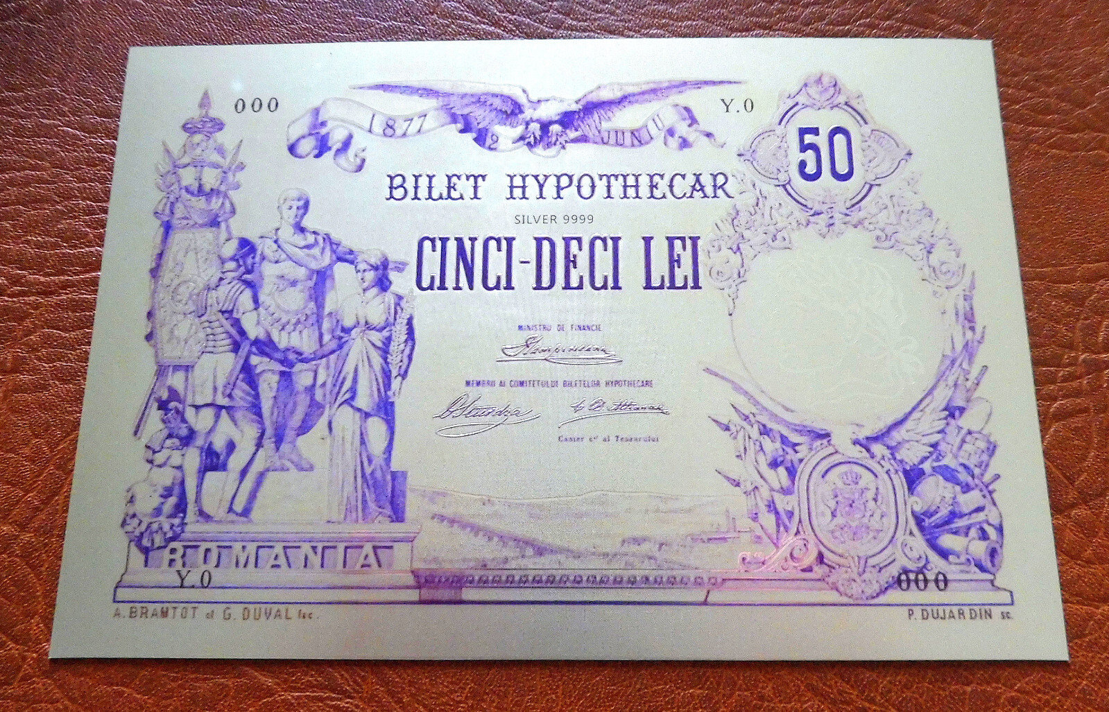 ROUMANIE : BILLET POLYMER " ARGENT " DU 50 LEI 1877 ★★ A | eBay