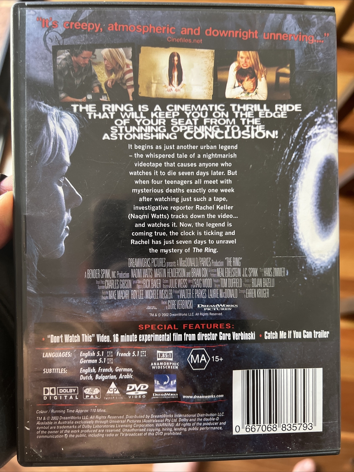 The Ring (DVD, 2002) 667068835793 | eBay