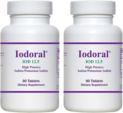 2X Optimox Iodoral 12.5 mg, 90 Tablets/each - Thyroid Support | eBay