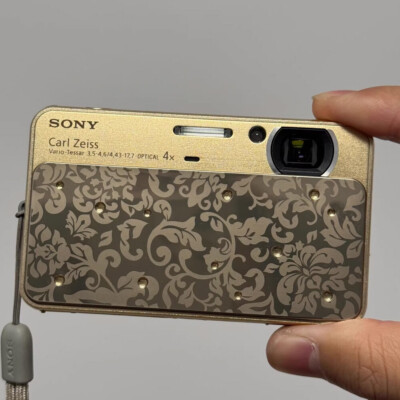 SONY Cyber Shot DSC-T99D 14.1MP CCD Vintage Digital Camera_RARE GOLD ...
